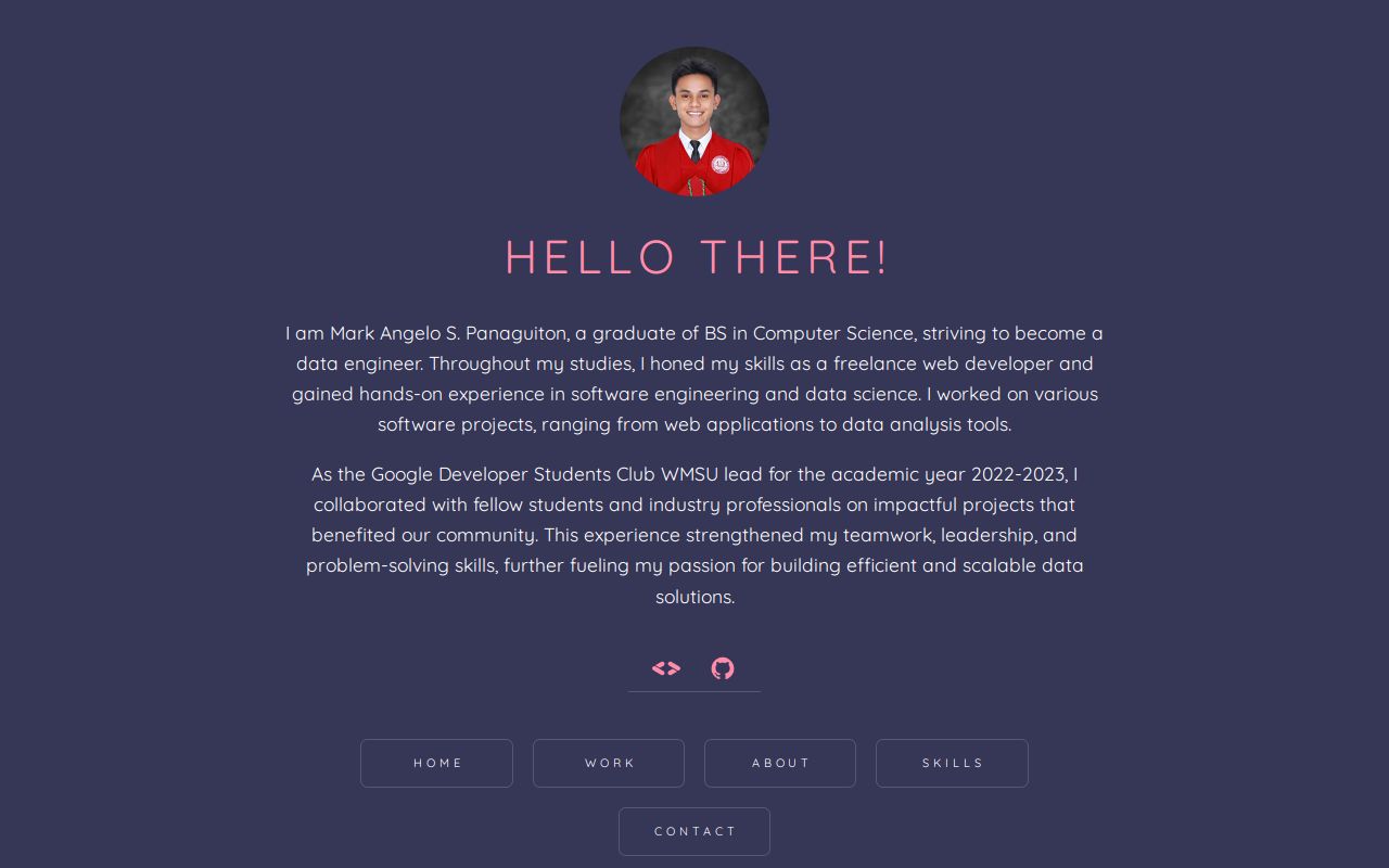 Mark Angelo S. Panaguiton Online Portfolio